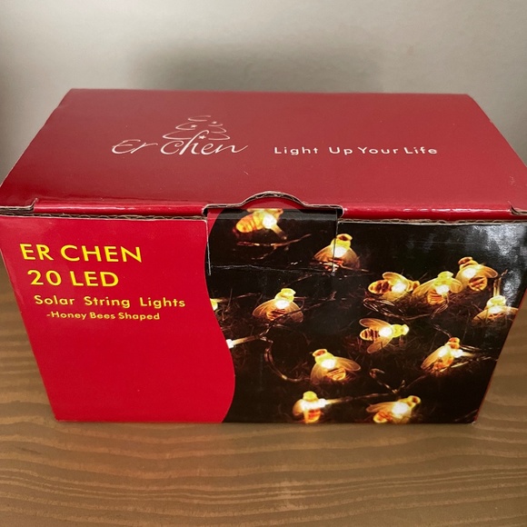 Er Chen | Other | Solar String Lights Honey Bees And Lady Bug Shaped | Poshmark